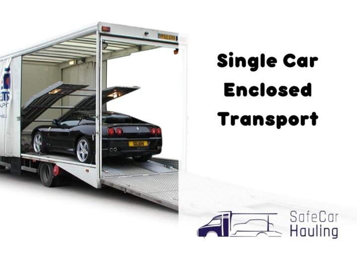 Single Car Enclosed Transport | Safe Car Hauling Inc